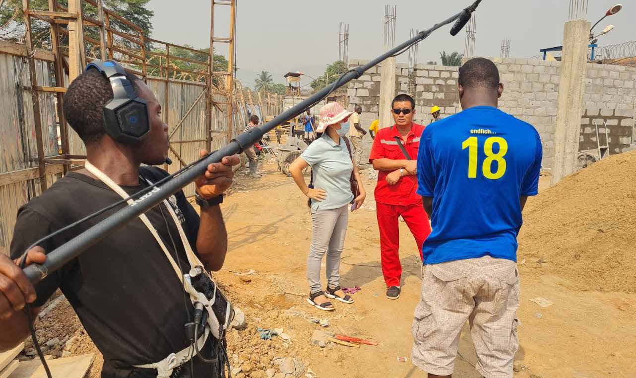 Filmmaker 5 with Pascale Appora-Gnekindy, Ningyi Sun and Mathieu Faure ...
